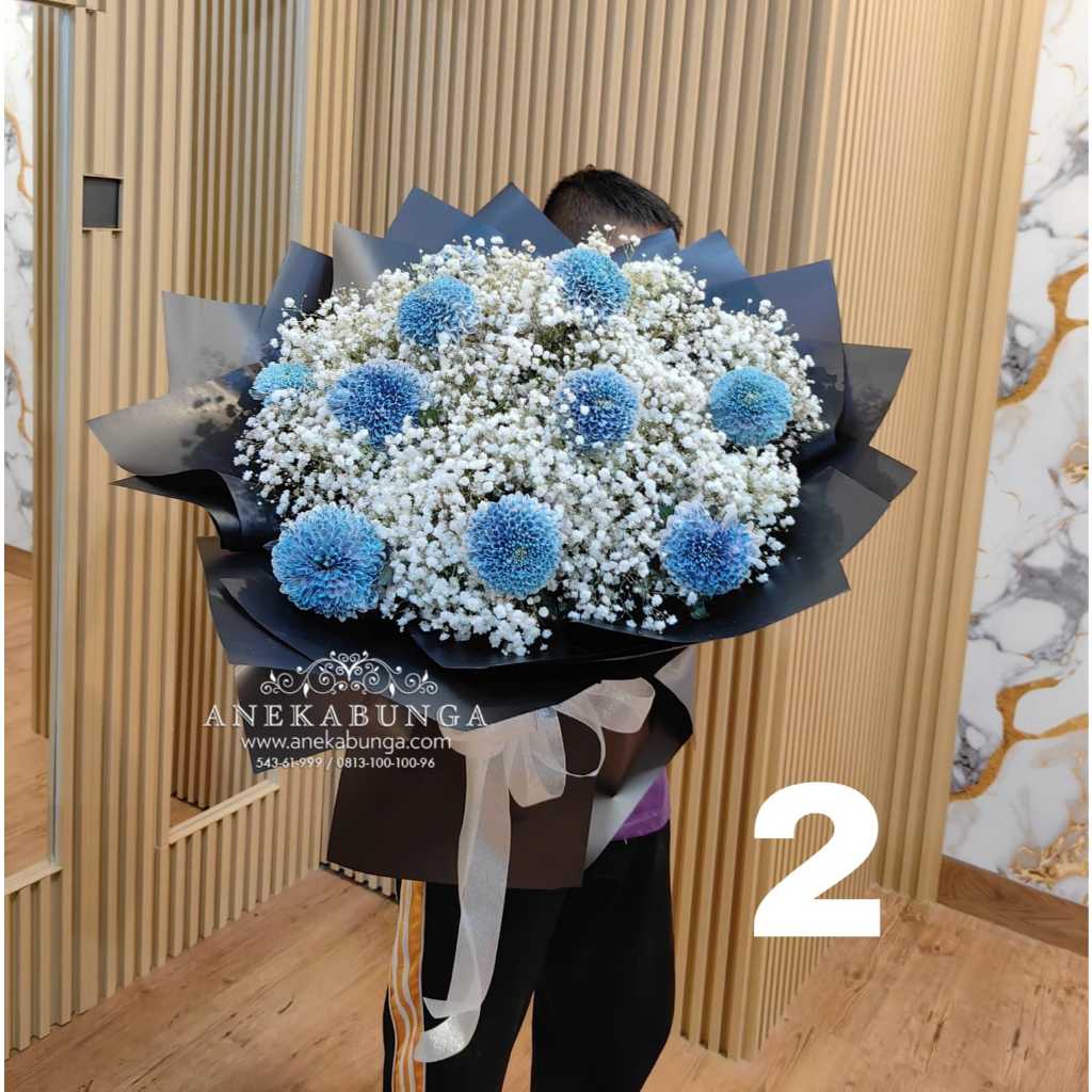 Jual Buket bunga baby breath asli fresh flower hand bouquet birthday ...
