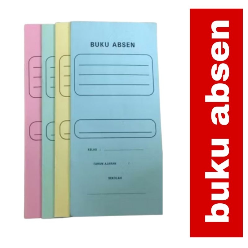 Jual ( 1 pcs) buku daftar absen murid 14 lembar ukuran 15,5x 33 cm ...