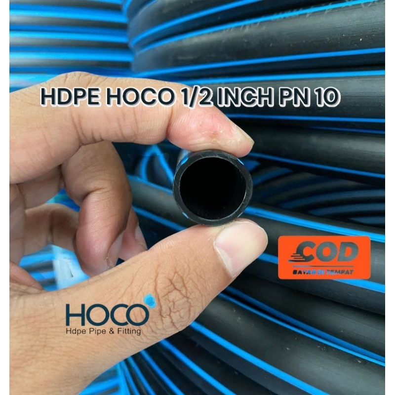 Jual SELANG PIPA HDPE 1/2 HOCO PREMIUM PN 10 PER 50 METER | Shopee ...