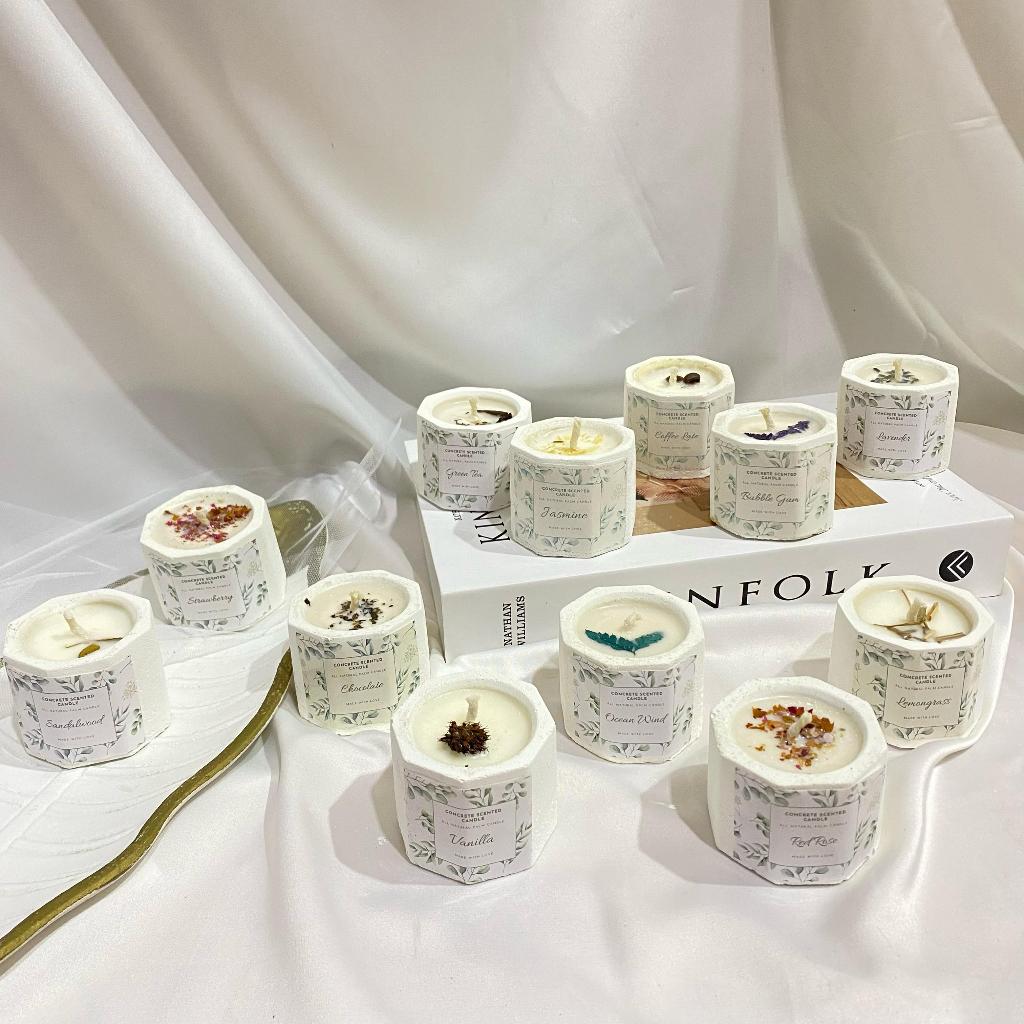 Jual NATURAL CANDLE AESTHETIC 40gr | SCENTED CANDLE CONCRETE | LILIN ...