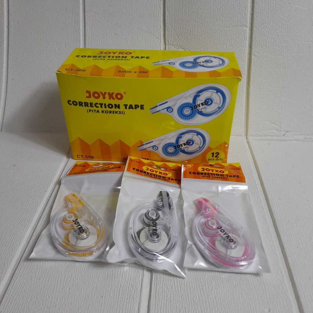 Jual Stipo Tipe Ex Kertas / Correction Tape Joyko CT-508 | Shopee Indonesia