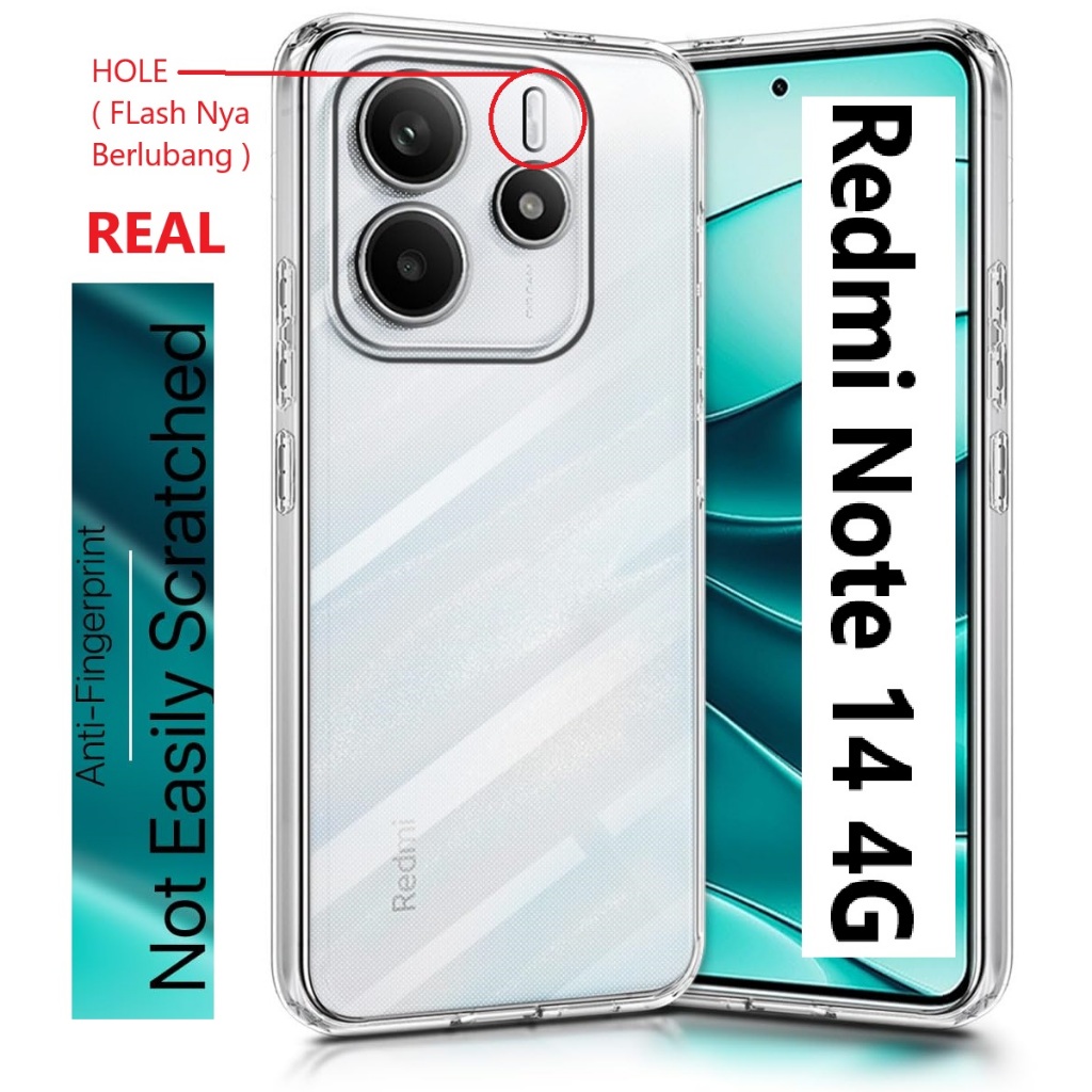 Jual BARU ! AIRBAG SIDED Case CLEAR (REAL) Xiaomi Redmi Note 14 4G, 14 5G, 13 4G, 13 5G, 13 Pro ...