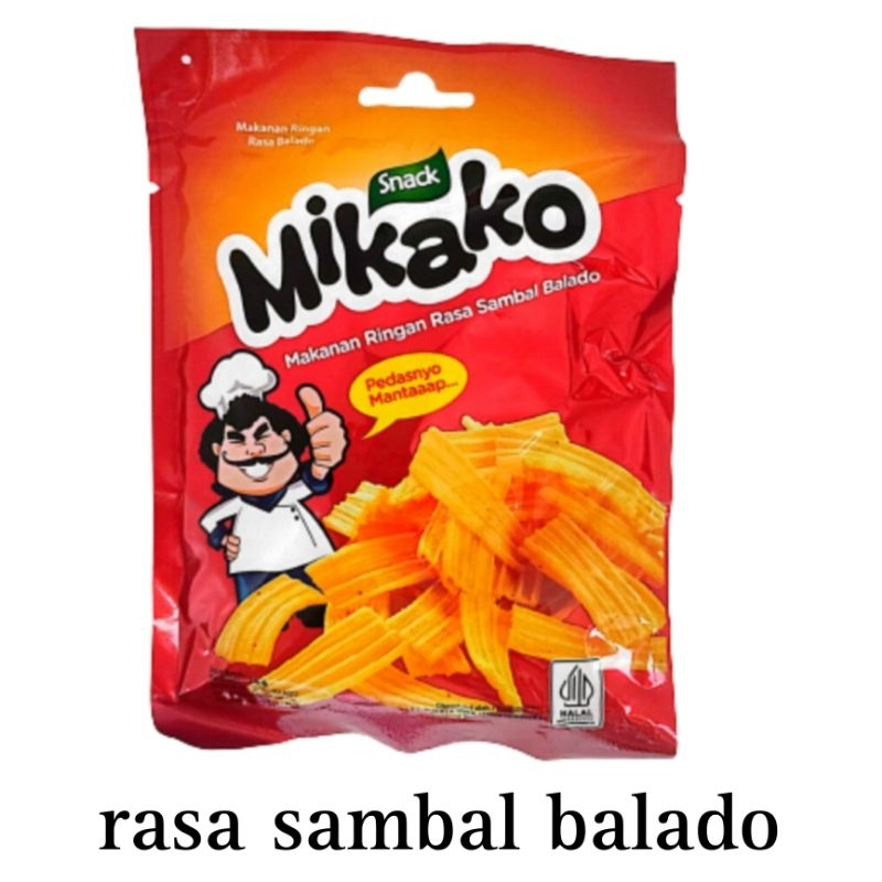 Jual Mikako 18gr Snack Keripik kripik Aneka Rasa 18gram smoked beef ...
