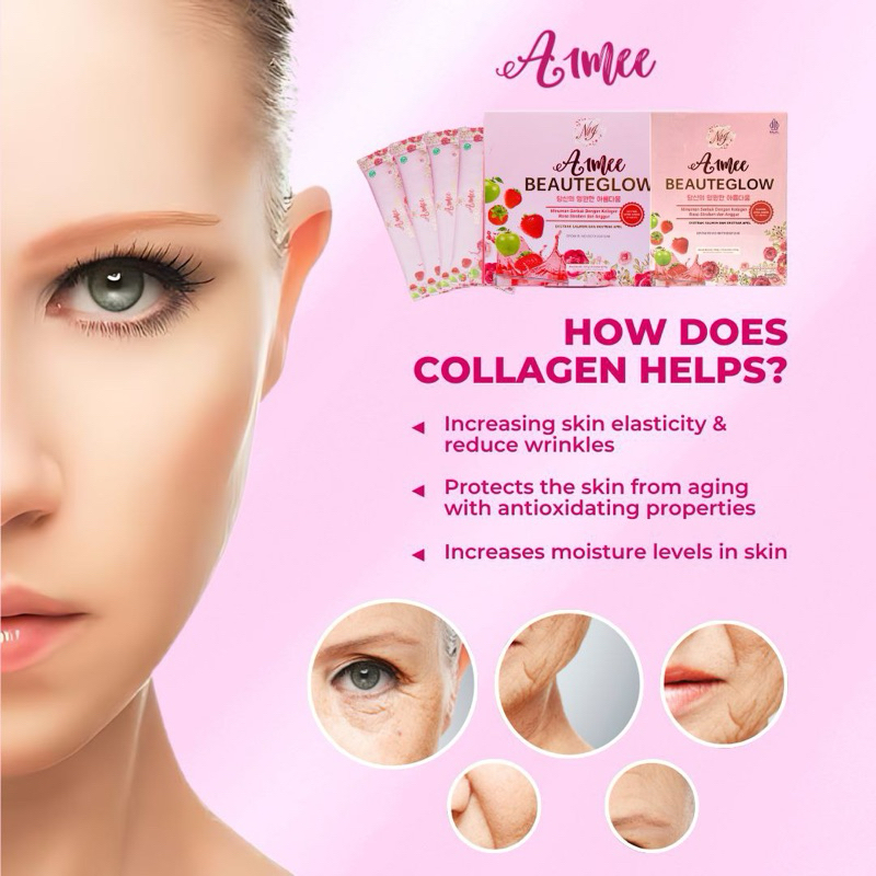 Jual Aimee Collagen Drink Premium Dna Salmon Apple Stemcell 15 Sachet ...