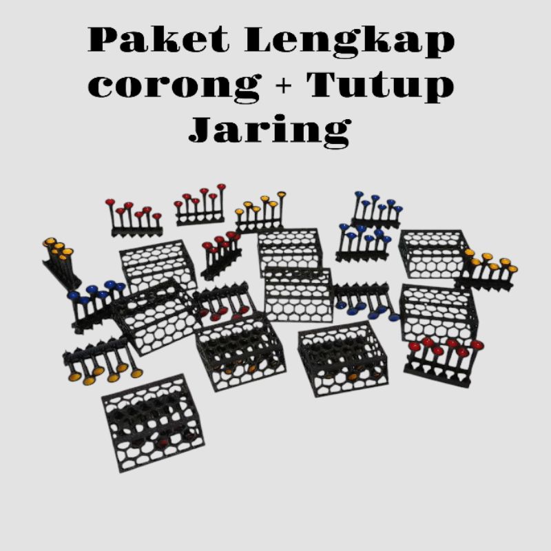 Jual PAKET LENGKAP CORONG MINIATUR BASURI JARING aksesoris mobil bus ...