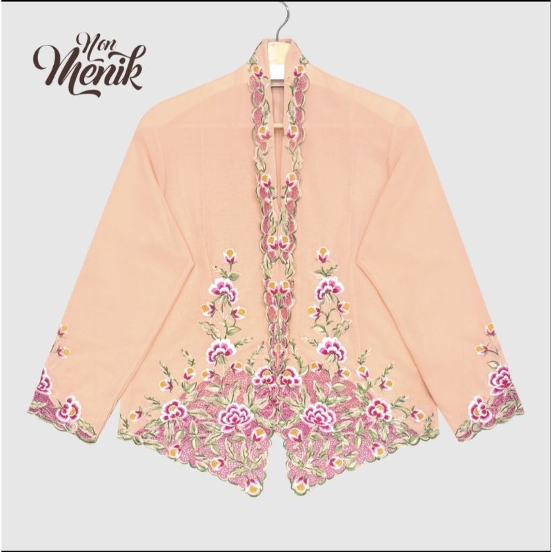 Jual L KEBAYA BUNGA WARNA PEACH SALEM | Shopee Indonesia