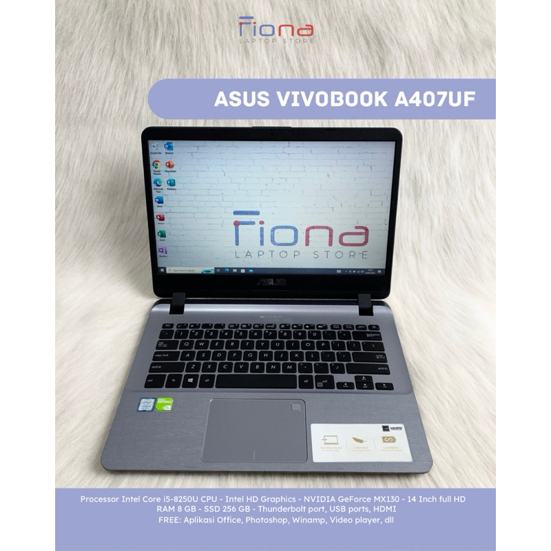 Jual Laptop ASUS VIVOBOOK A407UF Intel Core i5 Gen 8th Ram 8Gb Ssd 256Gb NVIDIA GeForce MX130 ...