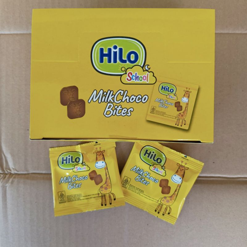 Jual Hilo School Chocolate Candy milk choco bites 10 sachet | Shopee ...