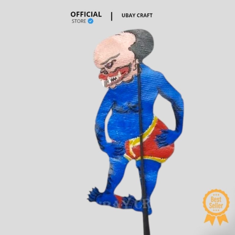 Jual Wayang Kulit Wayang Mainan Setan Biru Galak Tinggi -+45cm | Shopee ...