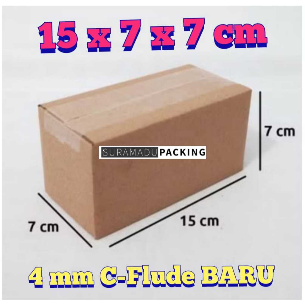 Jual Kardus box karton packing 15x7x7 cm Packing Polos dan Tebal 4mm C ...