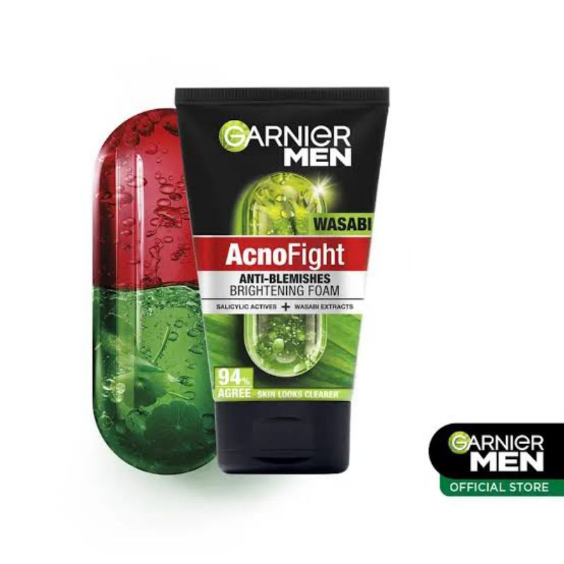 Jual Garnier Men Acno Fight Wasabi Face Wash 100ml | Shopee Indonesia