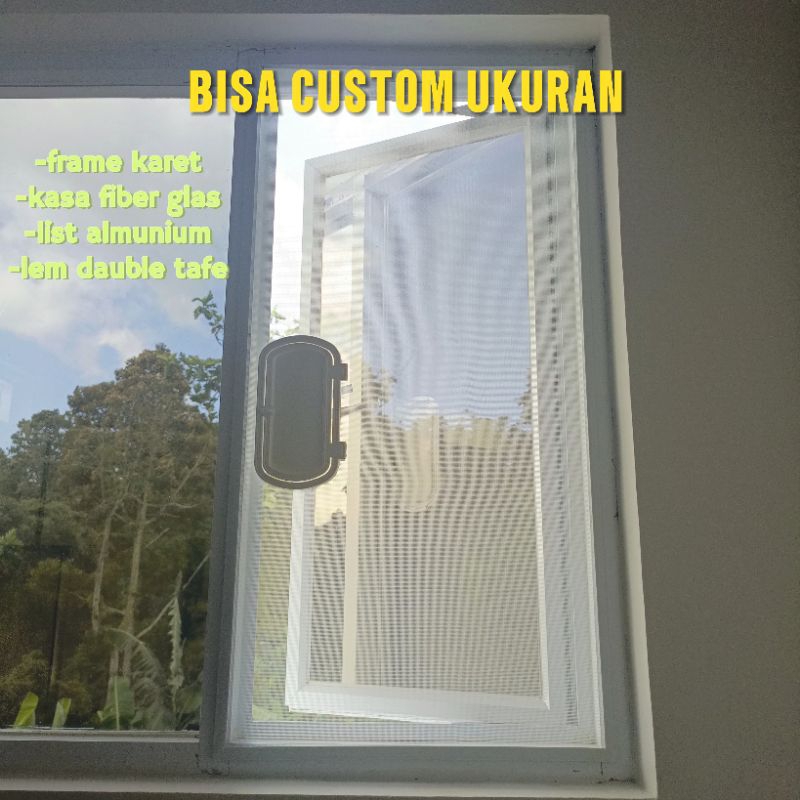 Jual Kawat nyamuk jaring fiber glas frame karet buat jendela rumah ...