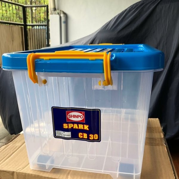 Jual Shinpo 110 CB 30 Container Spark Box Plastik 30 Liter Dengan Roda ...