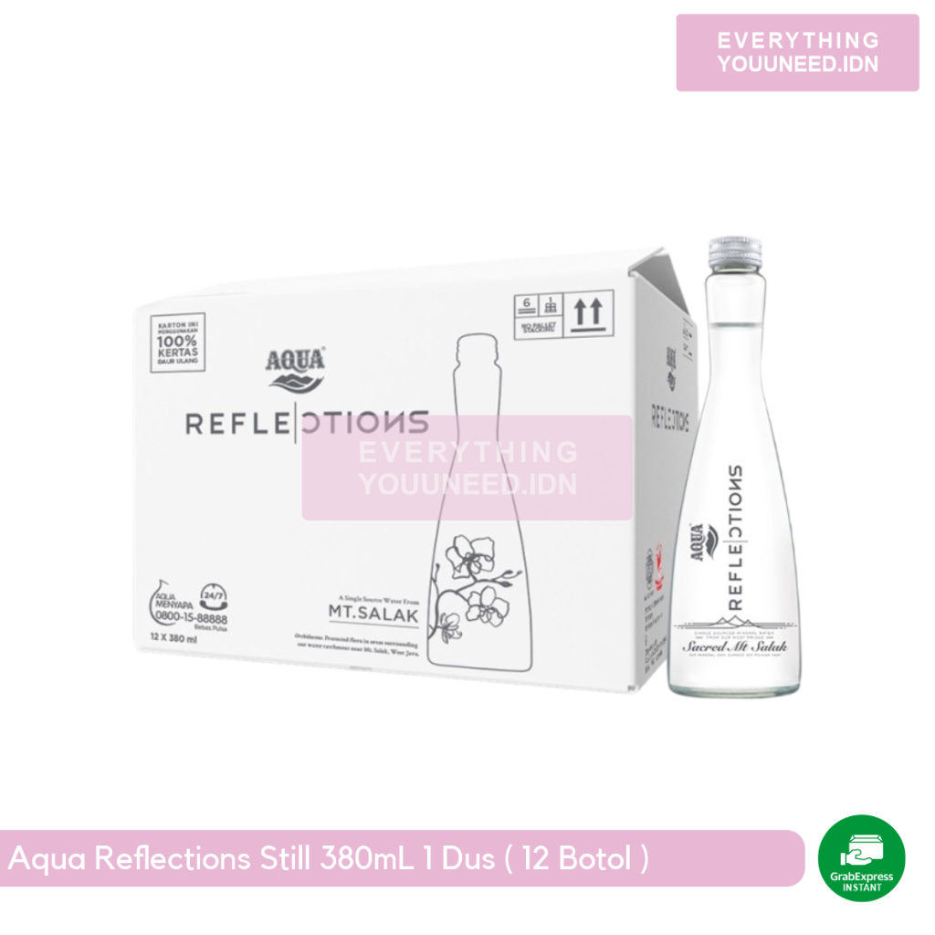 Jual AQUA Reflections Still 380ml x 12 botol ( 1 box) | Shopee Indonesia