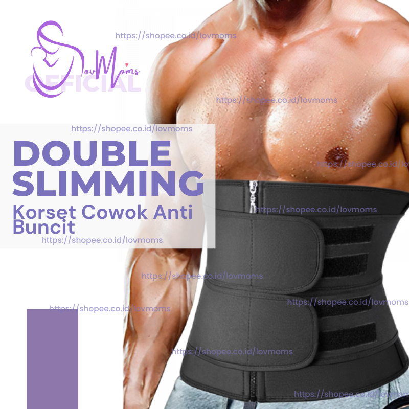 Jual Korset Perut Pria Pelangsing Badan Tubuh Pembakar Penghilang Susut ...