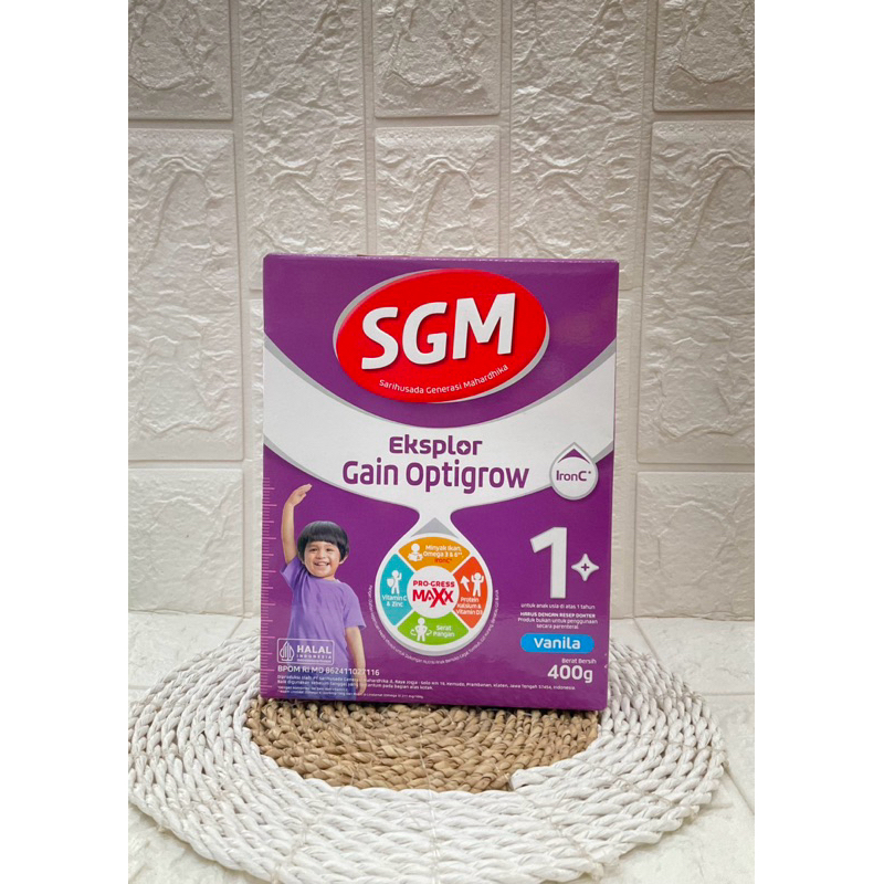 Jual SGM Explore Gain Optigrow 1+ 400 g | Shopee Indonesia