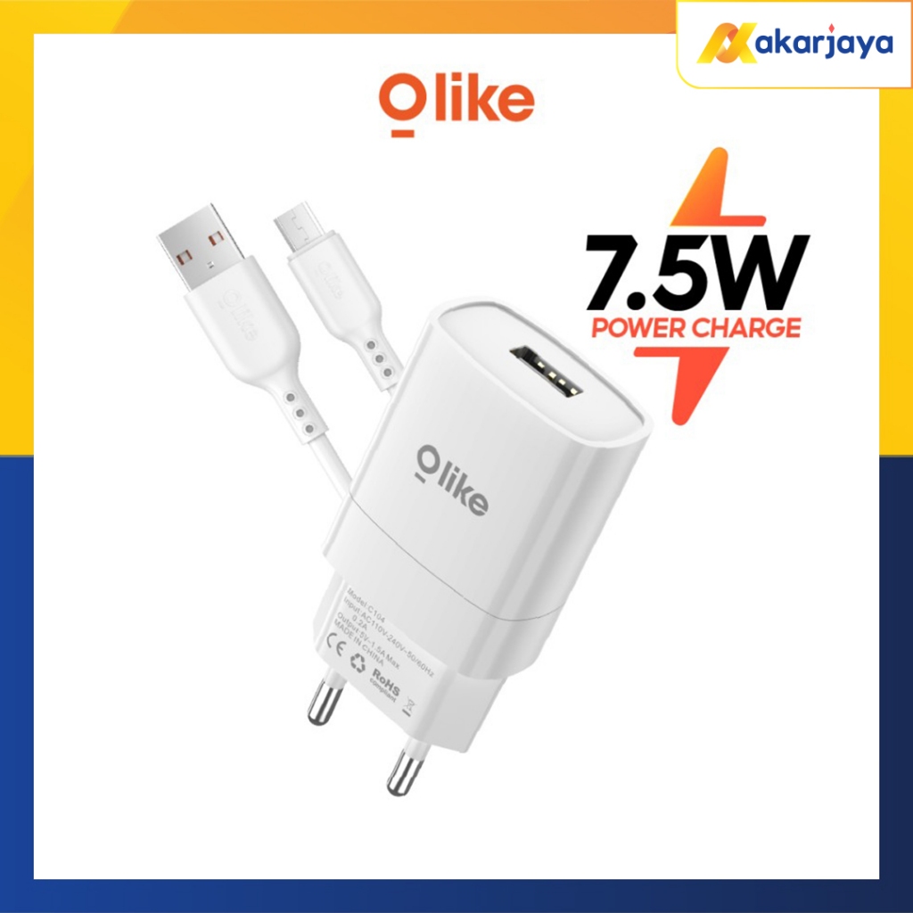 Jual Olike C104 Charger Adapter Fire Proof Smart Protection Free Micro ...