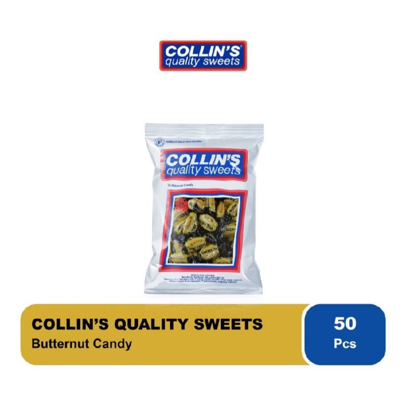 Jual PERMEN COLLIN’S QUALITY SWEETS BUTTERNUT CANDY 160 GRAM ISI 50 ...