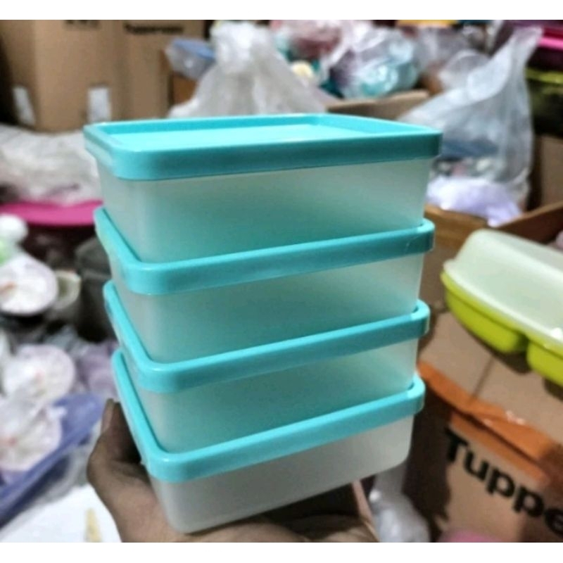 Jual Mini square away Tupperware (4 pcs) | Shopee Indonesia