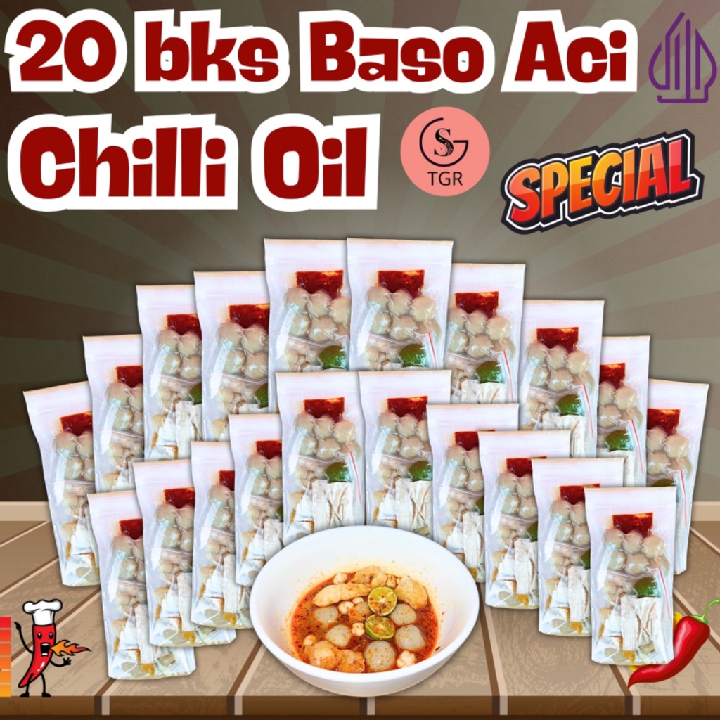 Jual [BOCI CHILLI OIL] PAKET AGEN 20 BUNGKUS BASO ACI ORI EXTRA CHILLI ...