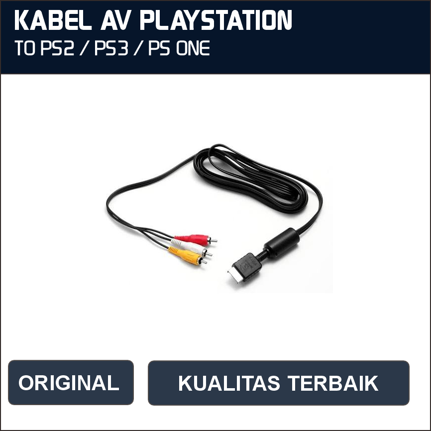 Jual KABEL AV PS2 PS3 PS4 SEMI ORIGINAL | Shopee Indonesia