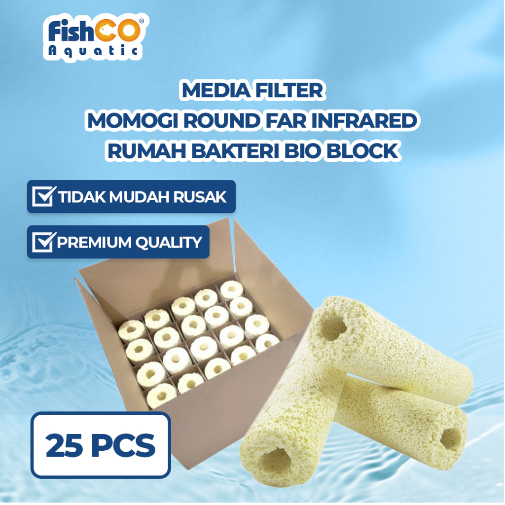 Jual Media Filter Momogi Round Far Infrared Rumah Bakteri Bio Block 1 ...