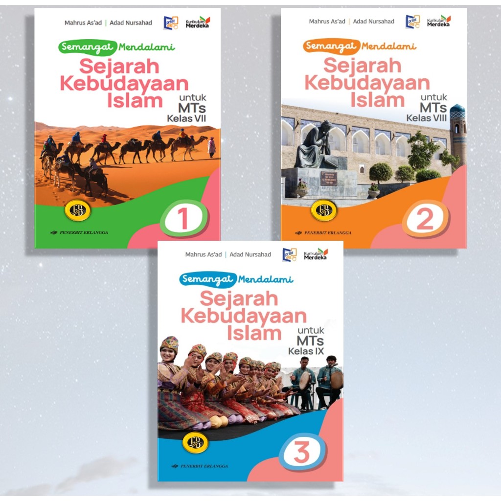 Jual [Penerbit Erlangga] SEMANGAT MENDALAMI SEJARAH KEBUDAYAAN ISLAM MTS Kelas 7, 8 , & 9 ...