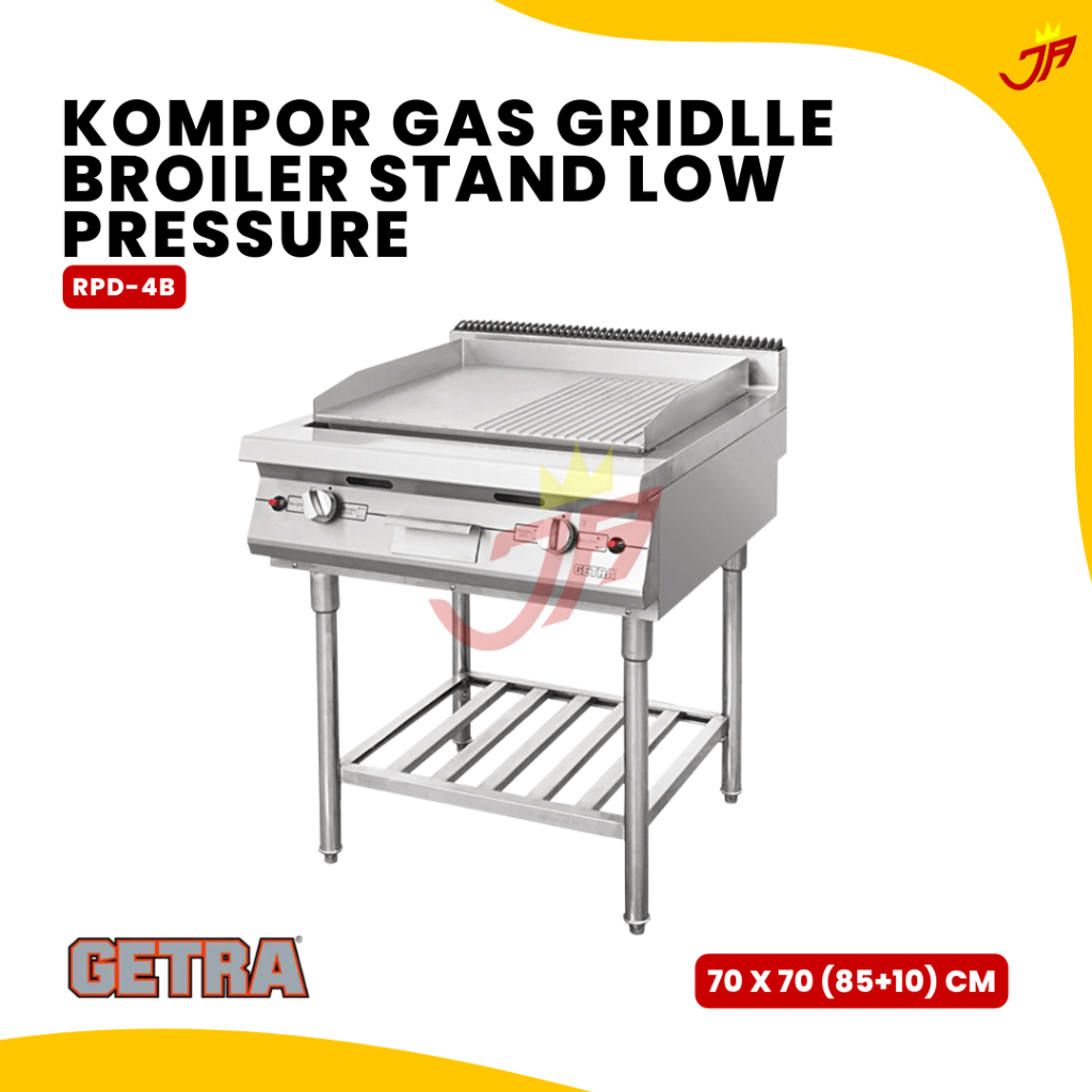 Jual GETRA Kompor Gas Gridlle Broiler Stand RPD-4B / Kompor Griddle ...
