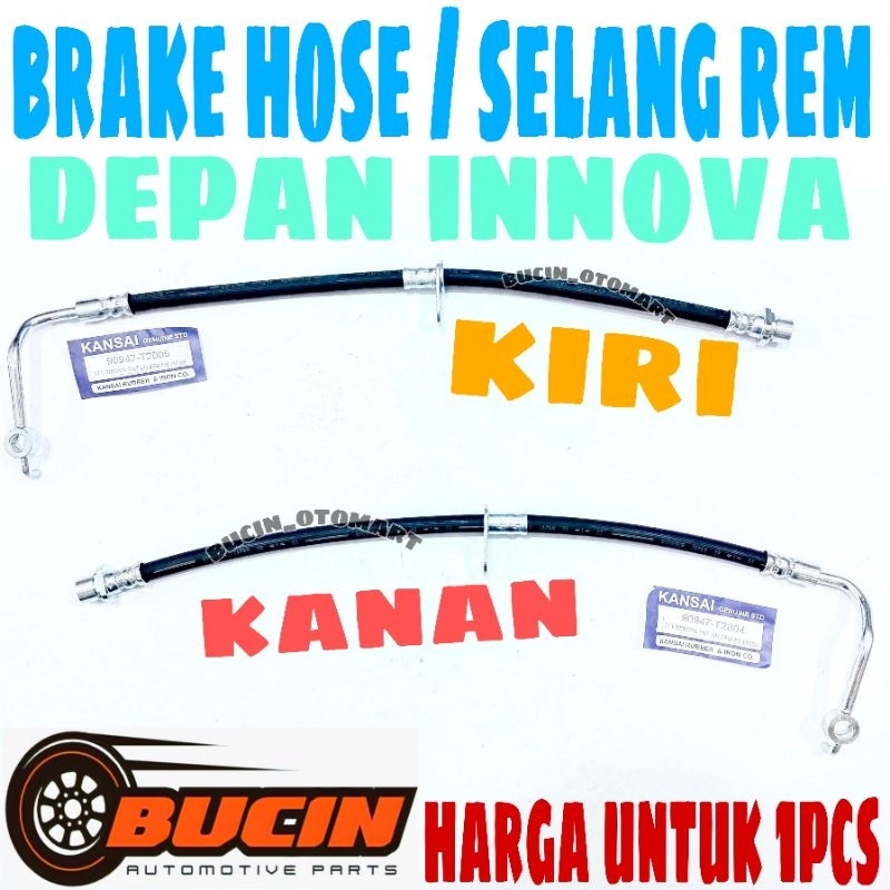 Jual Brake Hose Front / Selang Rem Depan Fleksibel Toyota Innova ...