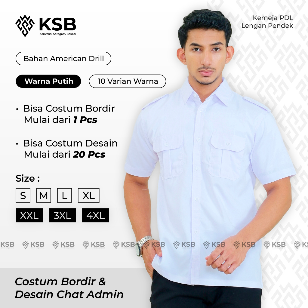 Jual Baju Kemeja PDL PDH Seragam kerja Komunitas Pakaian Kerja Dinas ...