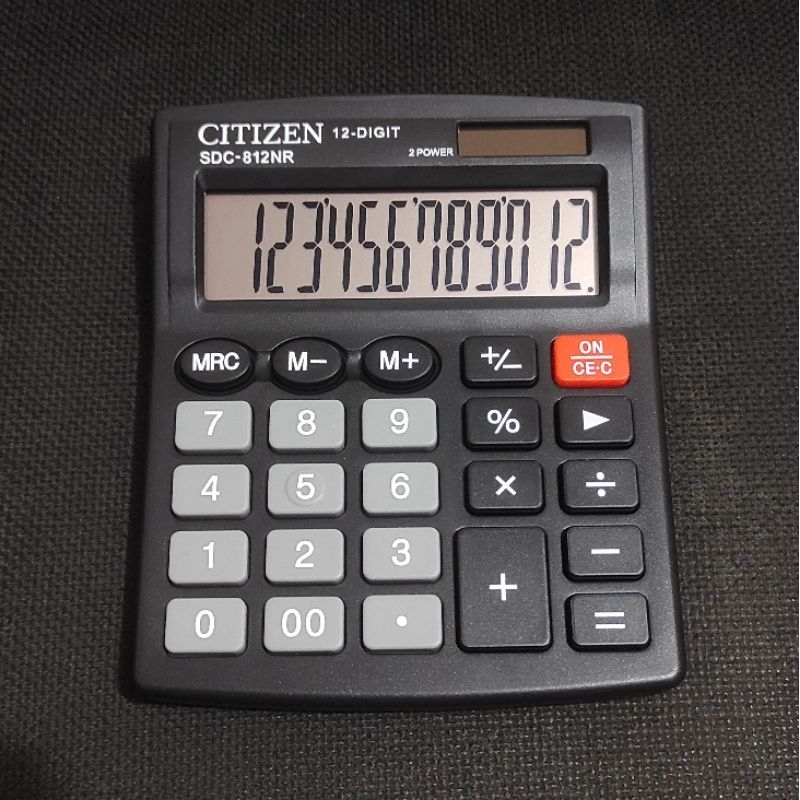 Jual Kalkulator Meja Ukuran Sedang 12 Digit Citizen SDC 812 NR Original ...
