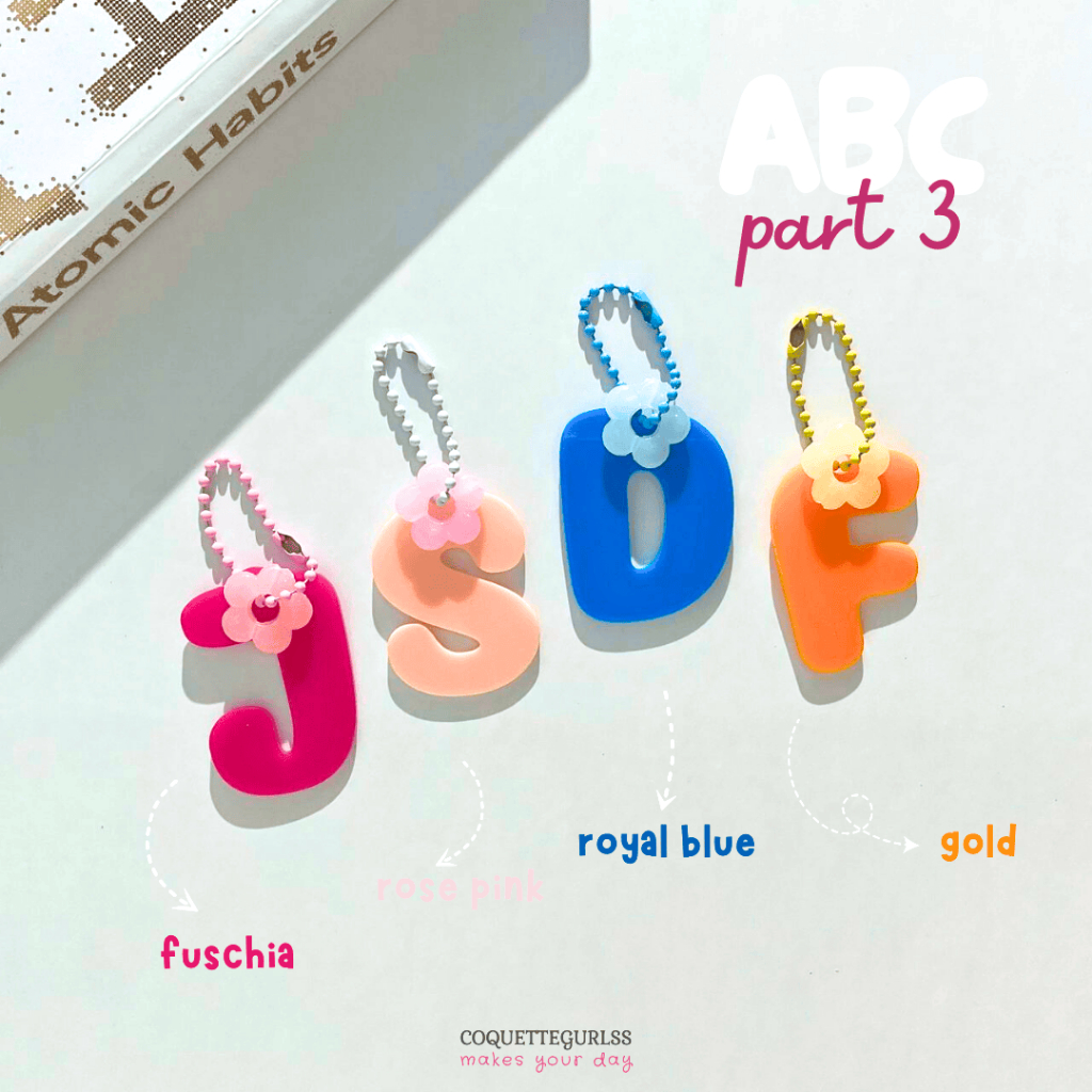 Jual Makesyourday - Gantungan Akrilik Huruf Inisial Alphabet ...