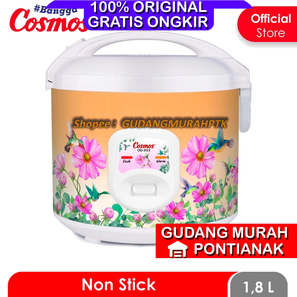Jual Ricecooker Cosmos Penanak Nasi Non stick Magicom memasak sekaligus ...