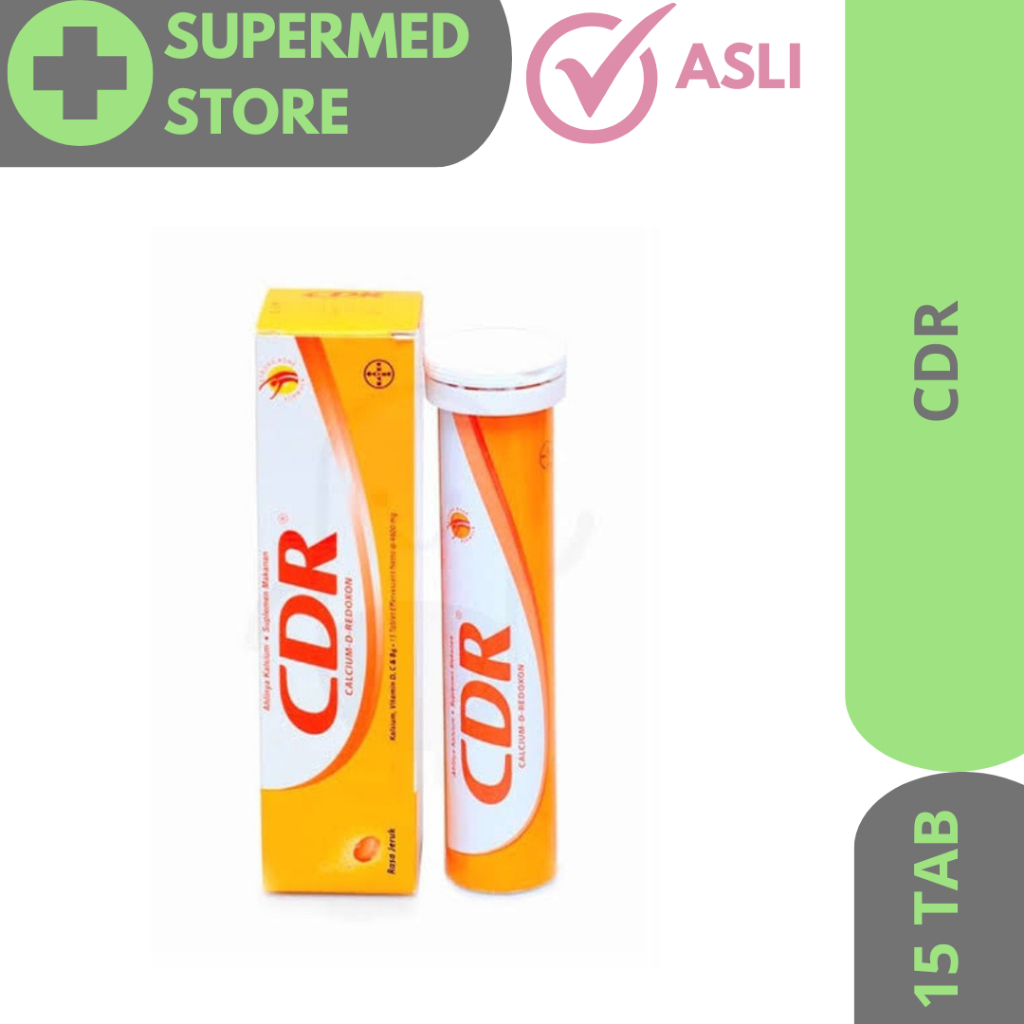 Jual CDR EFF Isi 15 Tablet / CDR Redoxon Effervescent Tube 15 Tablet ...