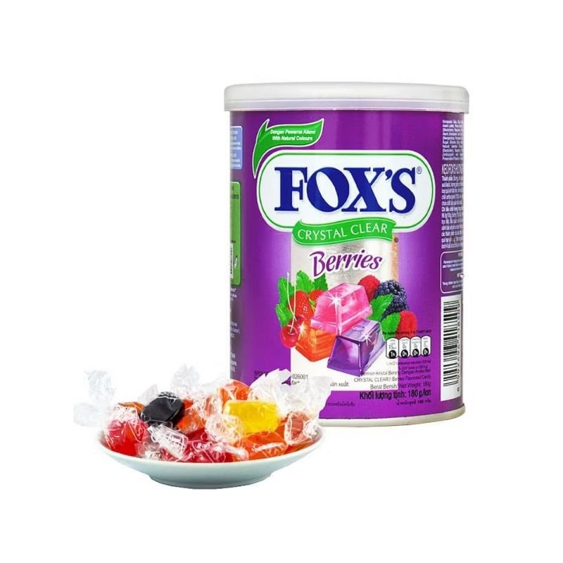 Jual Permen Fox's Kaleng Fruity Mints 170gr Savoria Candy Crystal Clear ...