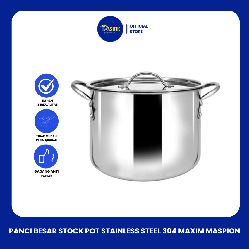 Jual Panci Besar Stock Pot Stainless Steel 304 Maxim Maspion | Shopee ...