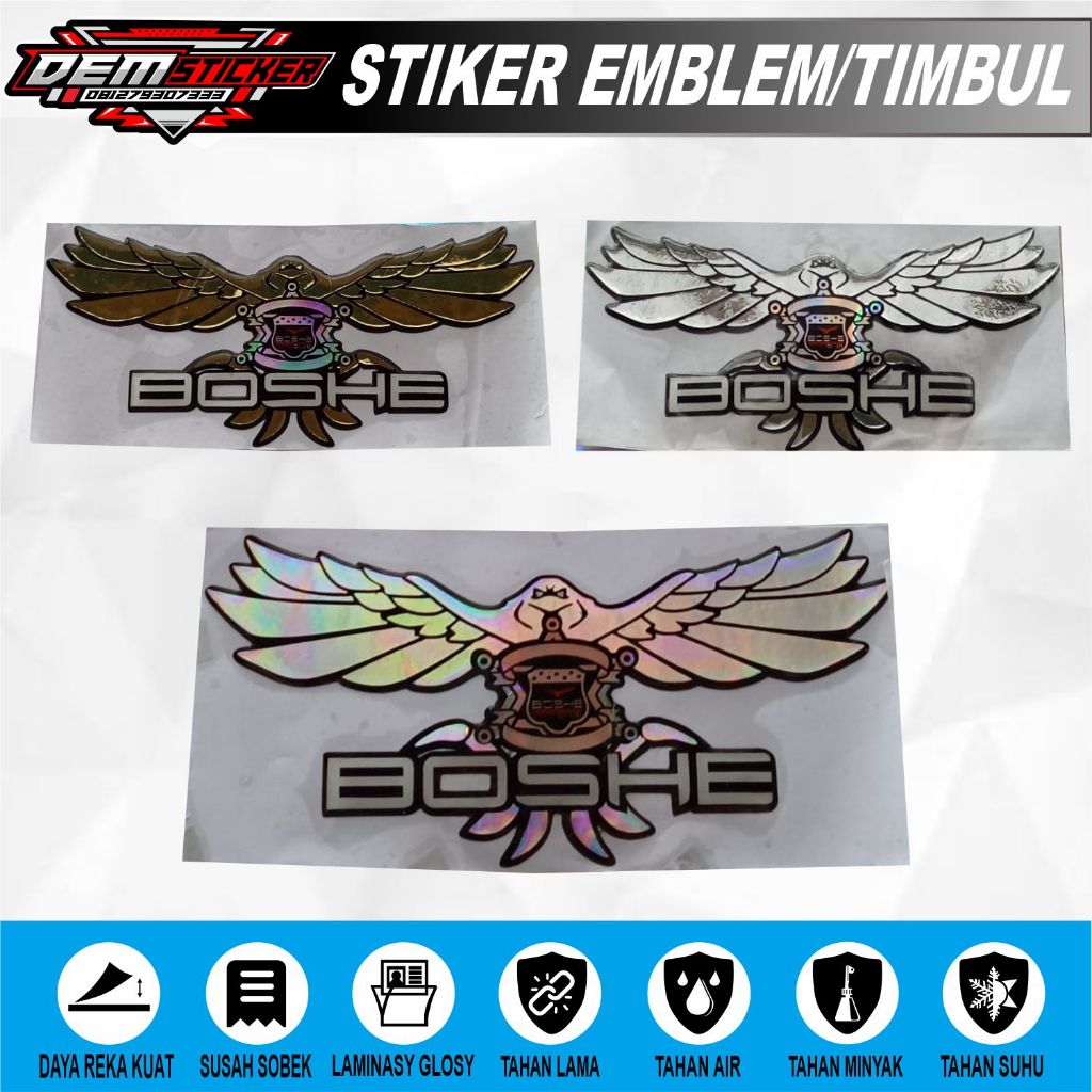 Jual Stiker emblem BOSHE stiker timbul keren | Shopee Indonesia