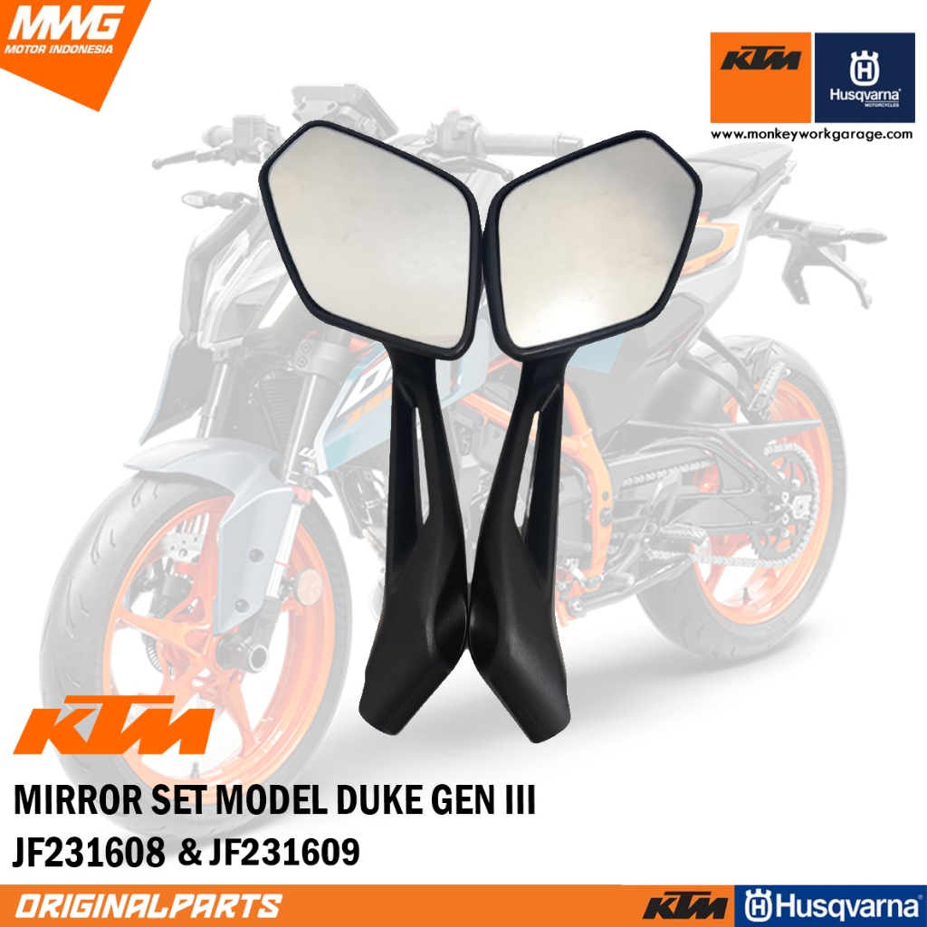 Jual ORIGINAL PARTS KTM Mirror Set (Spion) Model KTM Duke Gen III Tahun ...