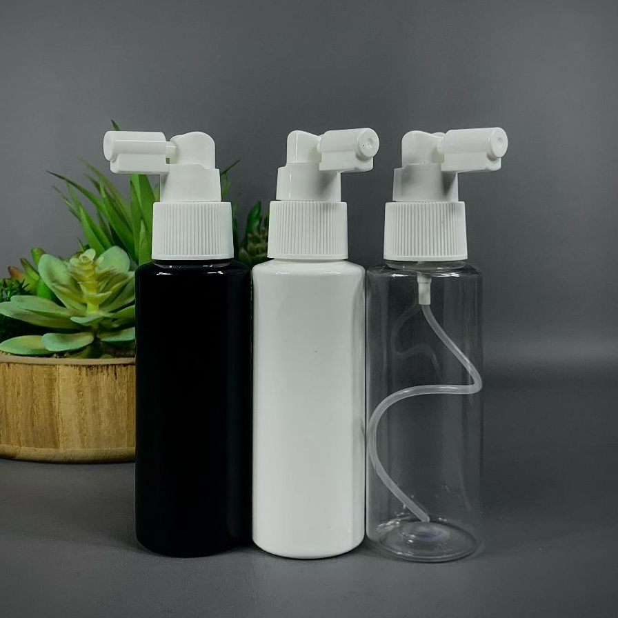 Jual Botol Spray 100 ML / Botol Pet 100 ML RF - Tutup Spray Long Nozzle Putih | Shopee Indonesia