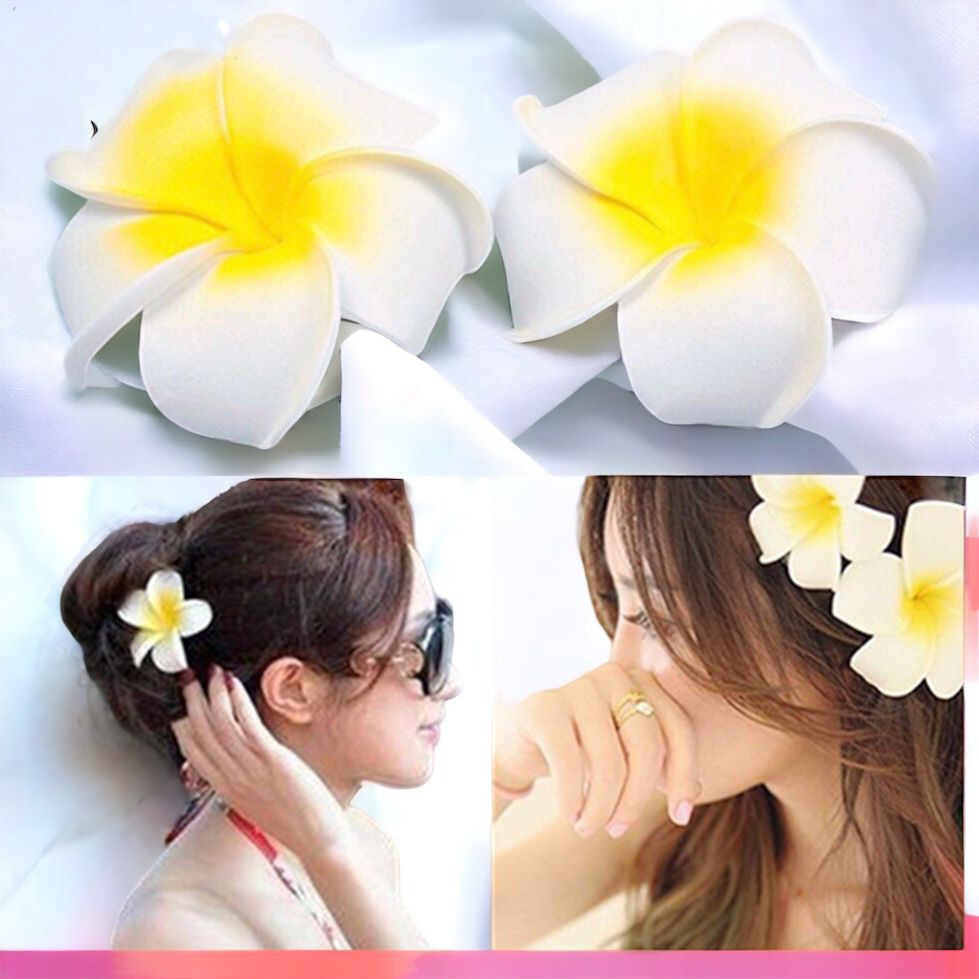 Jual Aksesoris Jepitan Rambut Bunga Kamboja Bali Jepang Jepit Rambut ...