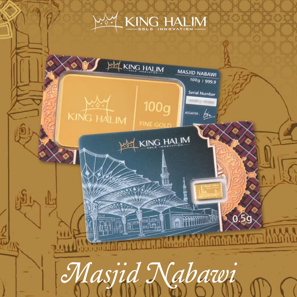 Jual LOGAM MULIA EMAS KING HALIM 1GR - MASJID NABAWI | Shopee Indonesia