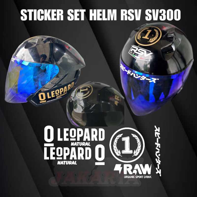 Jual Sticker set leopard padi helm RSV SV300 sesuai gambar | Shopee ...