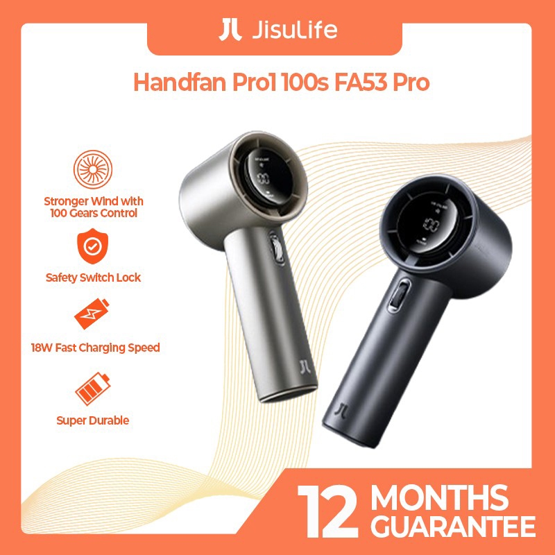 Jual JISULIFE Hand Fan Pro1S FA53PRO 100S 5000 mAh LED Digital Display ...
