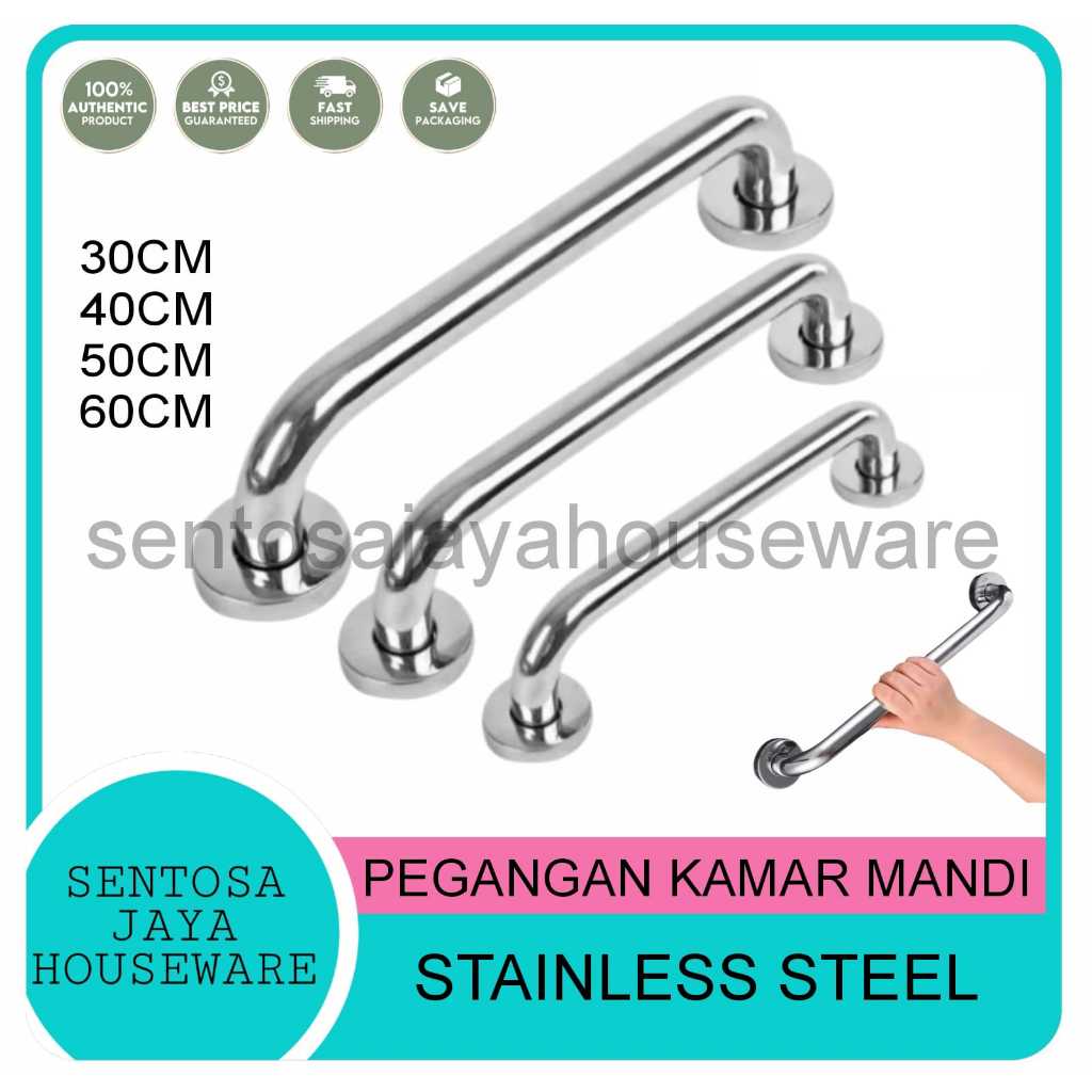 Jual PEGANGAN KAMAR MANDI STAINLESS STEEL / HANDLE KAMAR MANDI ...