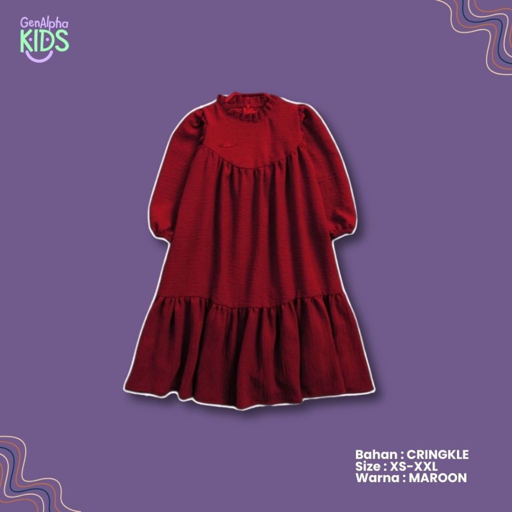 Jual Gen Alpha Kids Dress Zehan Anak Terbaru Usia 1-14 Tahun Gamis ...