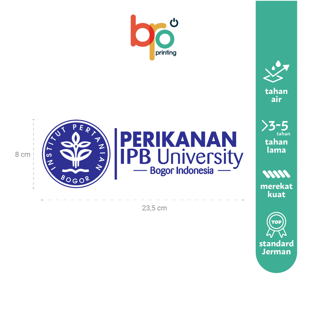 Jual STIKER CUTTING IPB PERIKANAN INSTITUT PERTANIAN BOGOR ACCESSORIS ...