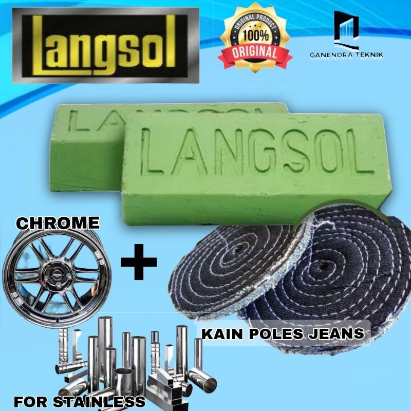 Jual Batu Poles Langsol / Watu Ijo / Kain Poles Jeans Stainless Steel ...