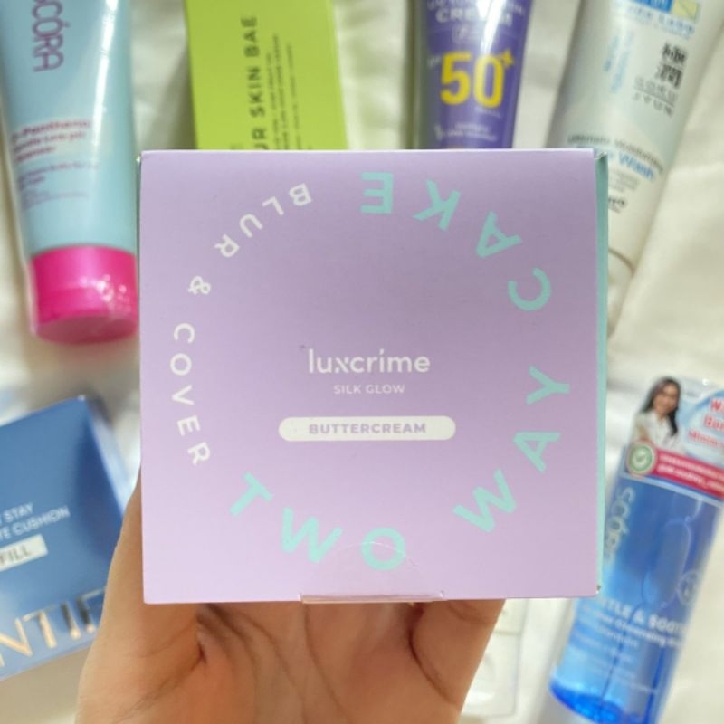 Jual [Mini Size] Luxcrime Blur & Cover Two Way Cake Oil Control Shade ...