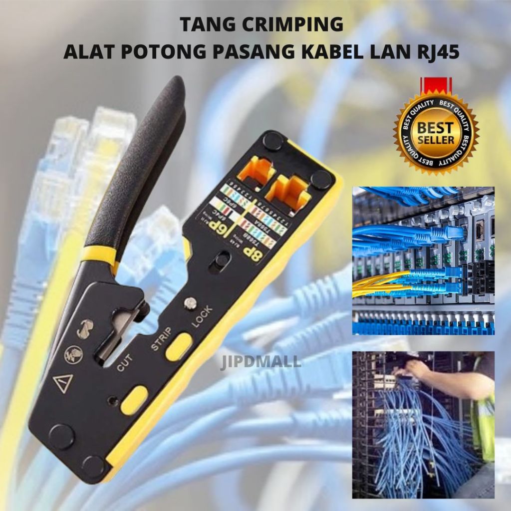 Jual Jipdtools Tang Potong Pasang Jaringan LAN Komputer Alat Crimping ...