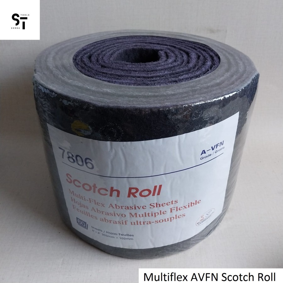 Jual MultiFlex AVFN Amplas Sabut Spons Non Woven Scotch Roll 8x4 Inch ...